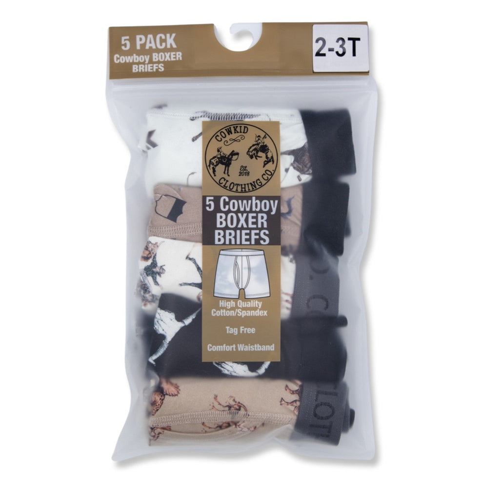 Rodeo Cowboy Boxer Briefs (5 Pack) – Cowkid Clothing Company