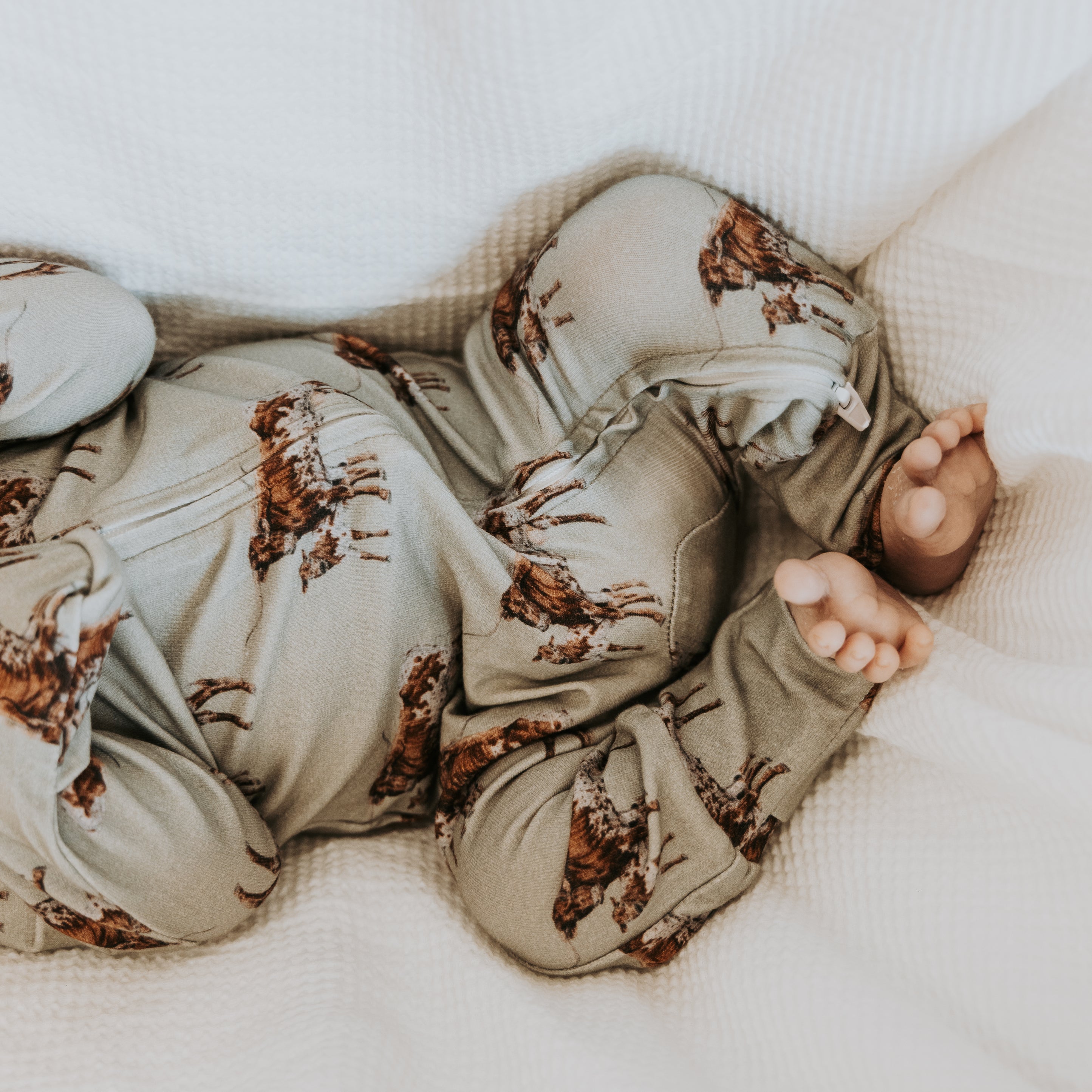 Sagebrush Longhorn Folding Feet Jammies – Cowkid Clothing Company